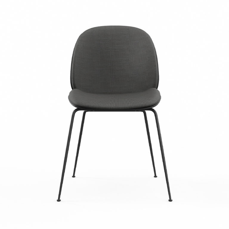BEETLE SIDE CHAIR, UPHOLSTERED W/ BLACK LEGS (QUICKSHIP) - Pine and South