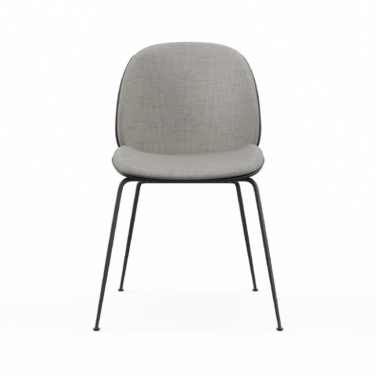 BEETLE SIDE CHAIR, UPHOLSTERED W/ BLACK LEGS (QUICKSHIP) - Pine and South