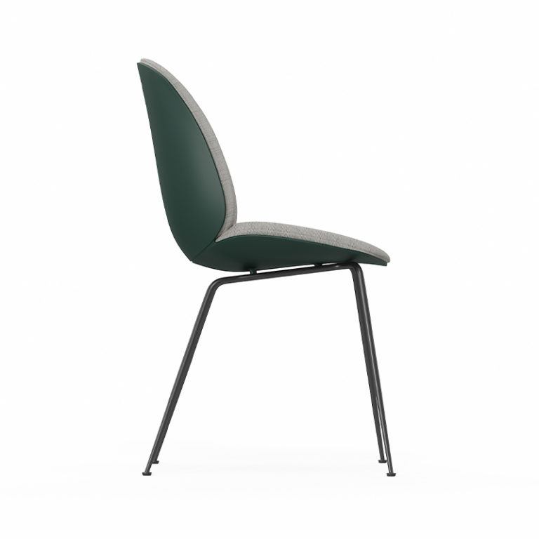 BEETLE SIDE CHAIR, UPHOLSTERED W/ BLACK LEGS (QUICKSHIP) - Pine and South