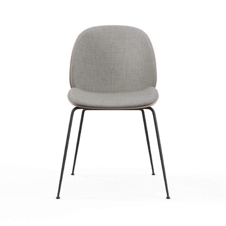 BEETLE SIDE CHAIR, UPHOLSTERED W/ BLACK LEGS (QUICKSHIP) - Pine and South